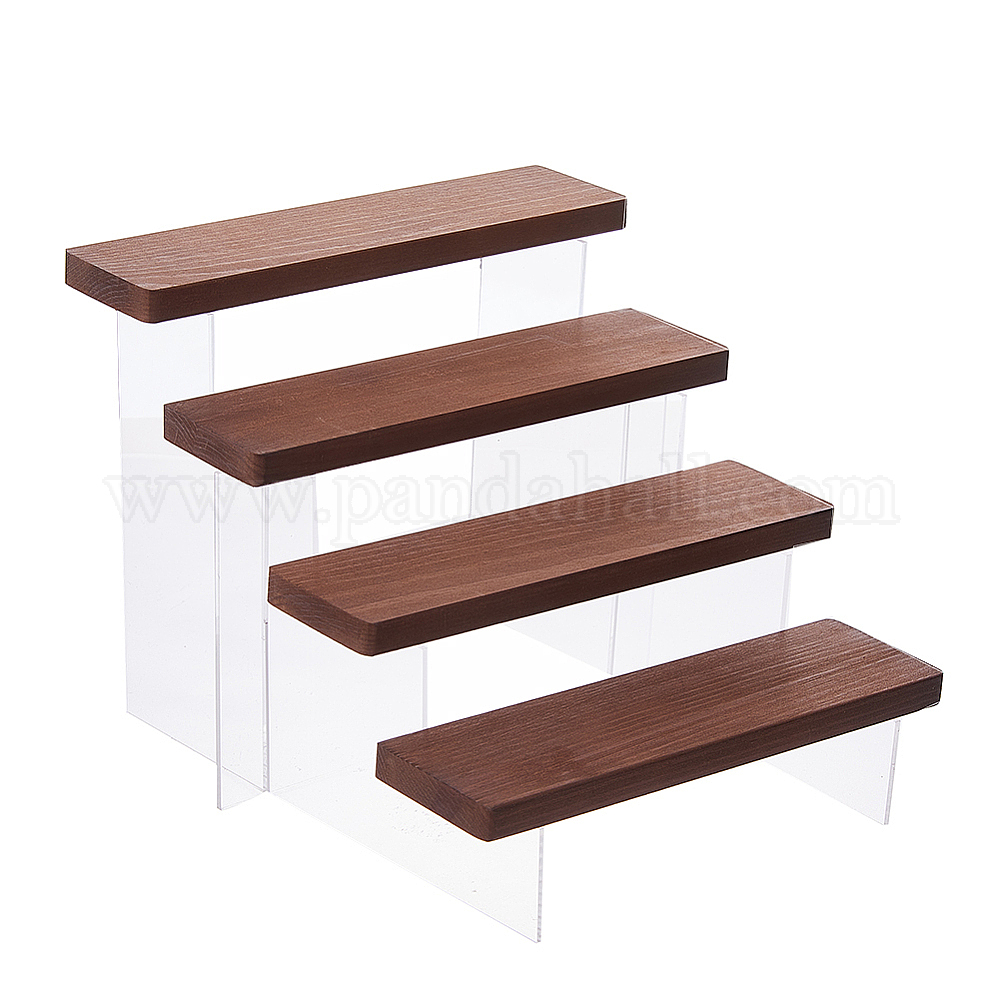 Grosshandel 4-stöckiges Organizer-Rack aus Holz und Acryl - De ...
