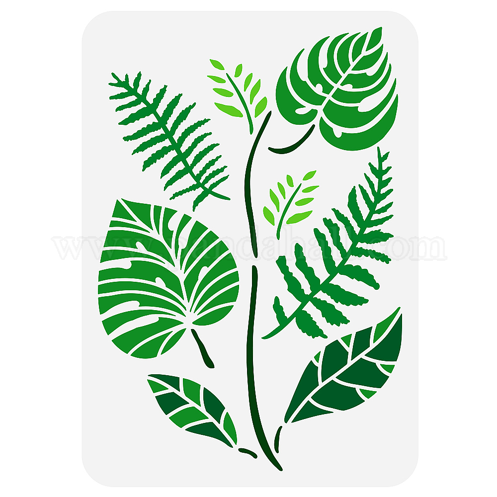 Wholesale FINGERINSPIRE Palm Leaves Stencil 11.7x8.3 inch Large ...