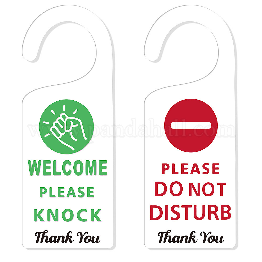 Wholesale Acrylic Notice Door Hanger Sign - Pandahall.com