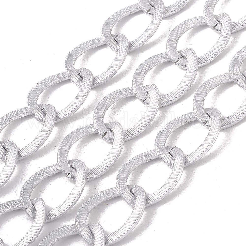 Wholesale Oval Oxidation Aluminum Curb Chains - Pandahall.com