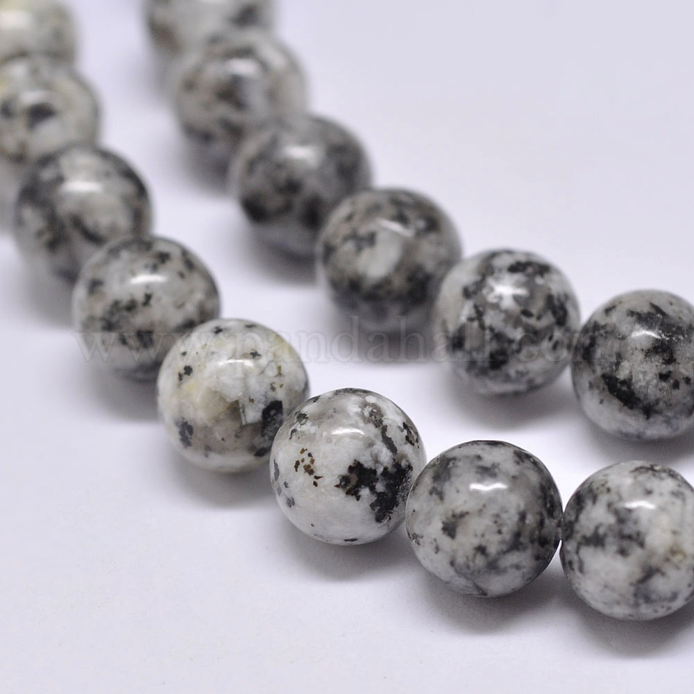Wholesale Natural Sesame Jasper/Kiwi Jasper Beads Strands - Pandahall.com
