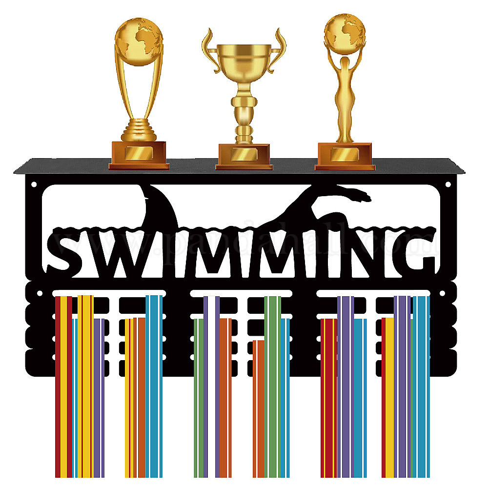 Wholesale CREATCABIN Swimming Medal Holder Trophy Shelf Medal Hanger ...