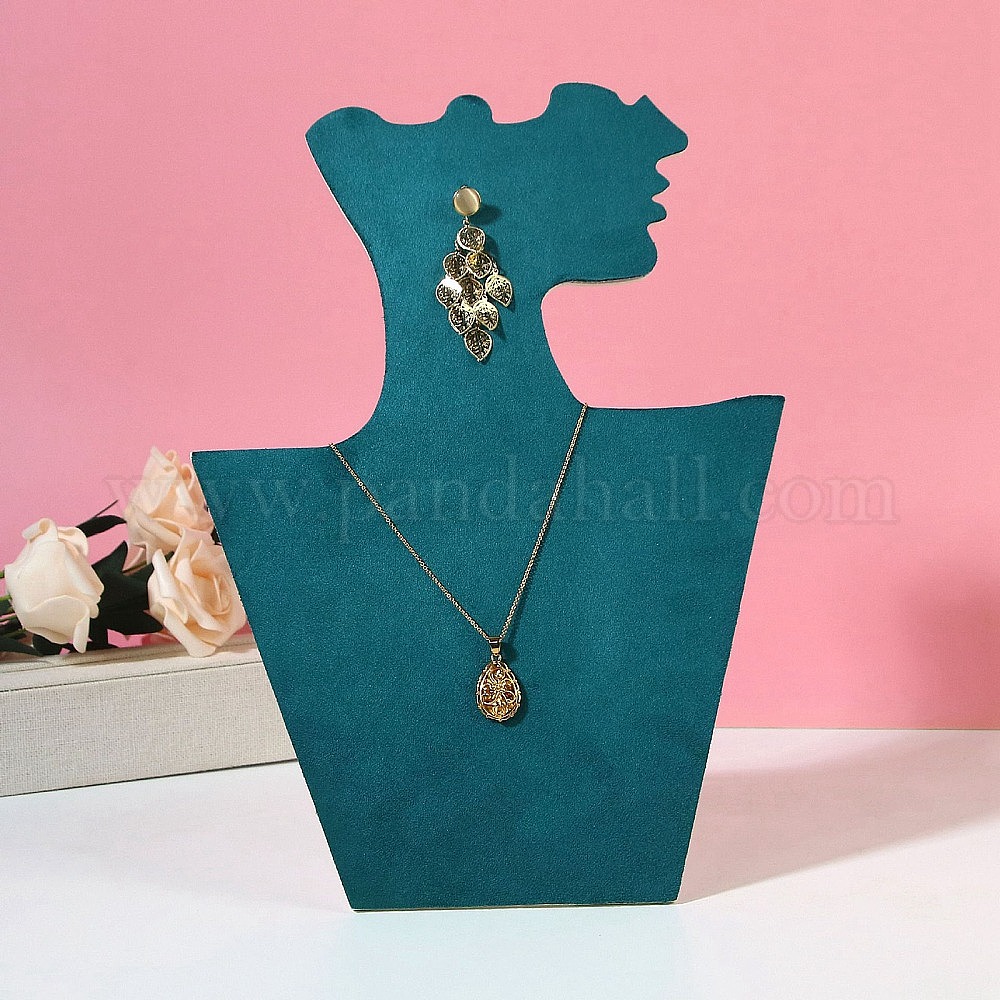 Wholesale Cardboard Covered with Velvet Necklace & Earring Display ...