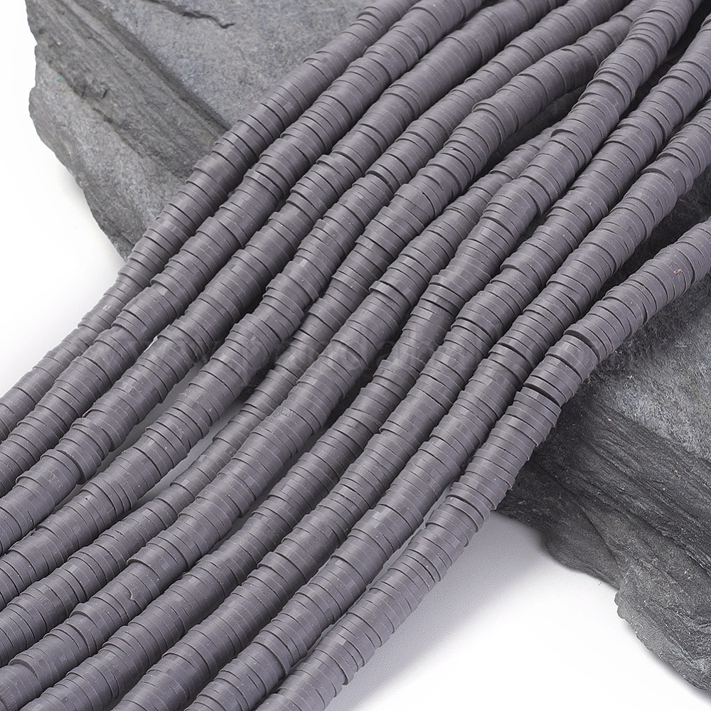 Wholesale Flat Round Handmade Polymer Clay Beads - Pandahall.com