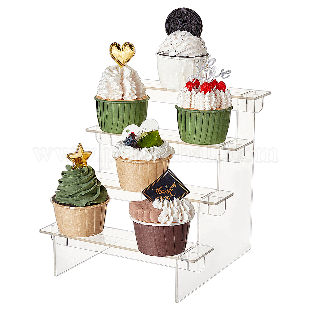 Wholesale FINGERINSPIRE 4-Layer 7.8Inch Acrylic Riser Display Shelf ...