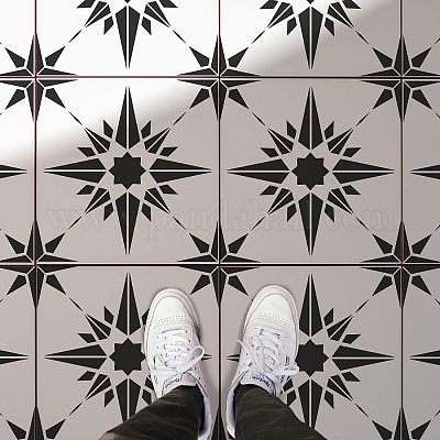 Wholesale FINGERINSPIRE Star Tile Stencil 30x30cm Reusable Star of ...