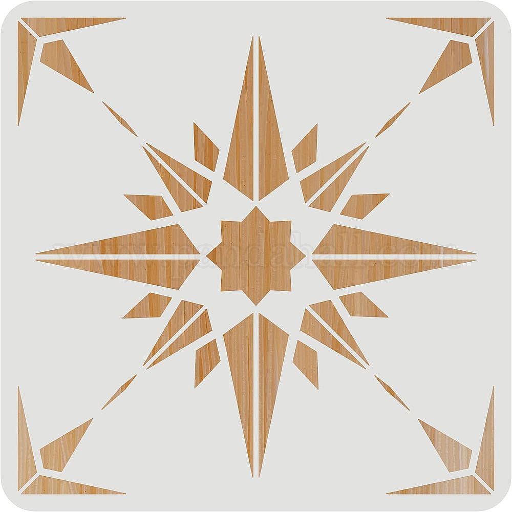 Wholesale FINGERINSPIRE Star Tile Stencil 30x30cm Reusable Star of ...
