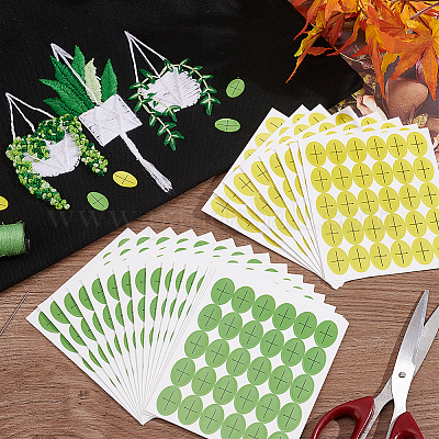 Wholesale OLYCRAFT 1500pcs/50 Sheets Embroidery Placement Stickers ...