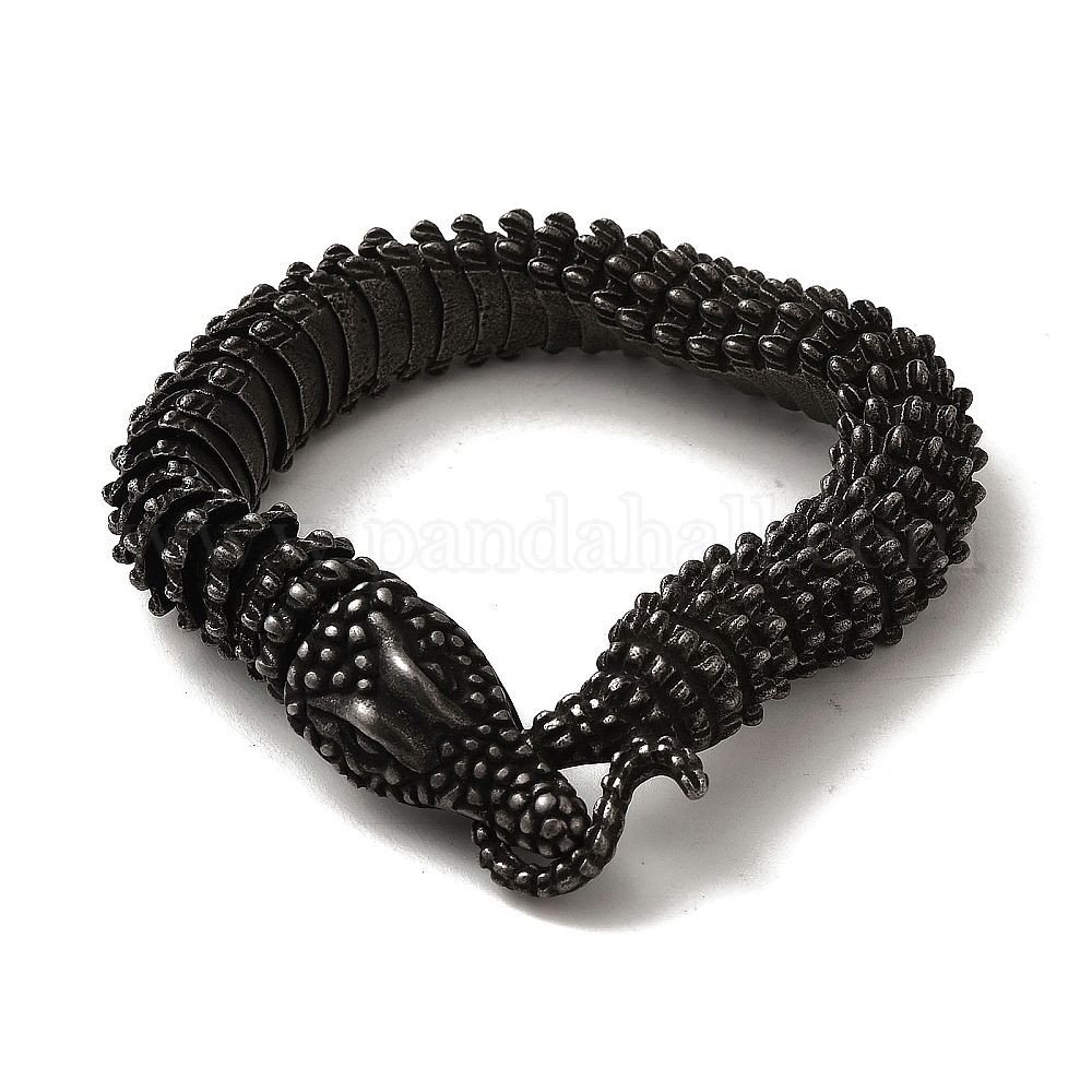 Wholesale 304 Stainless Steel Snake Bracelets for Women Men - Pandahall.com