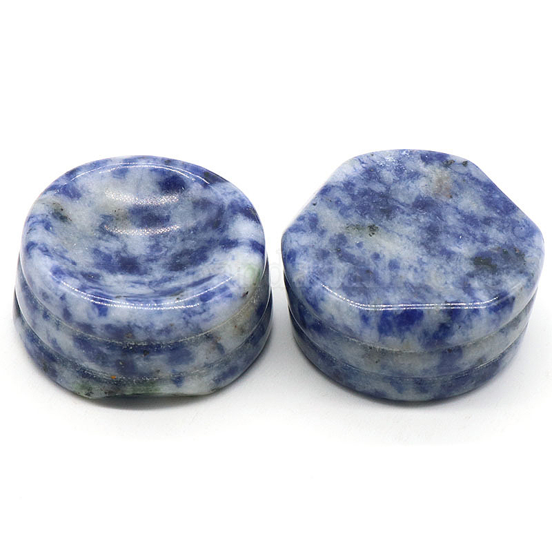 Wholesale Natural Blue Spot Jasper Display Base Stand Holder for ...
