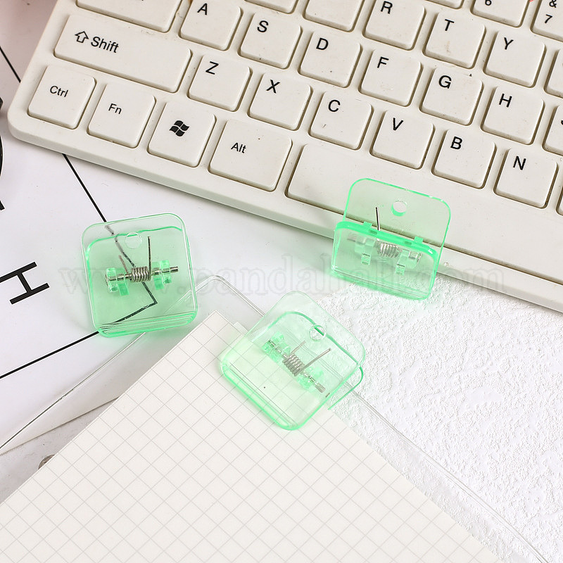 Wholesale Mini Square Transparent Plastic Bulldog Clips - Pandahall.com