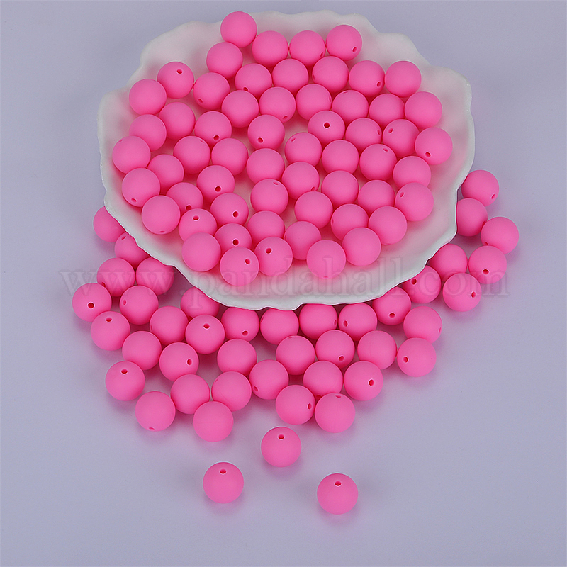Wholesale Round Silicone Focal Beads - Pandahall.com