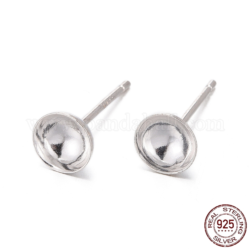 Wholesale 925 Sterling Silver Ear Stud Findings - Pandahall.com