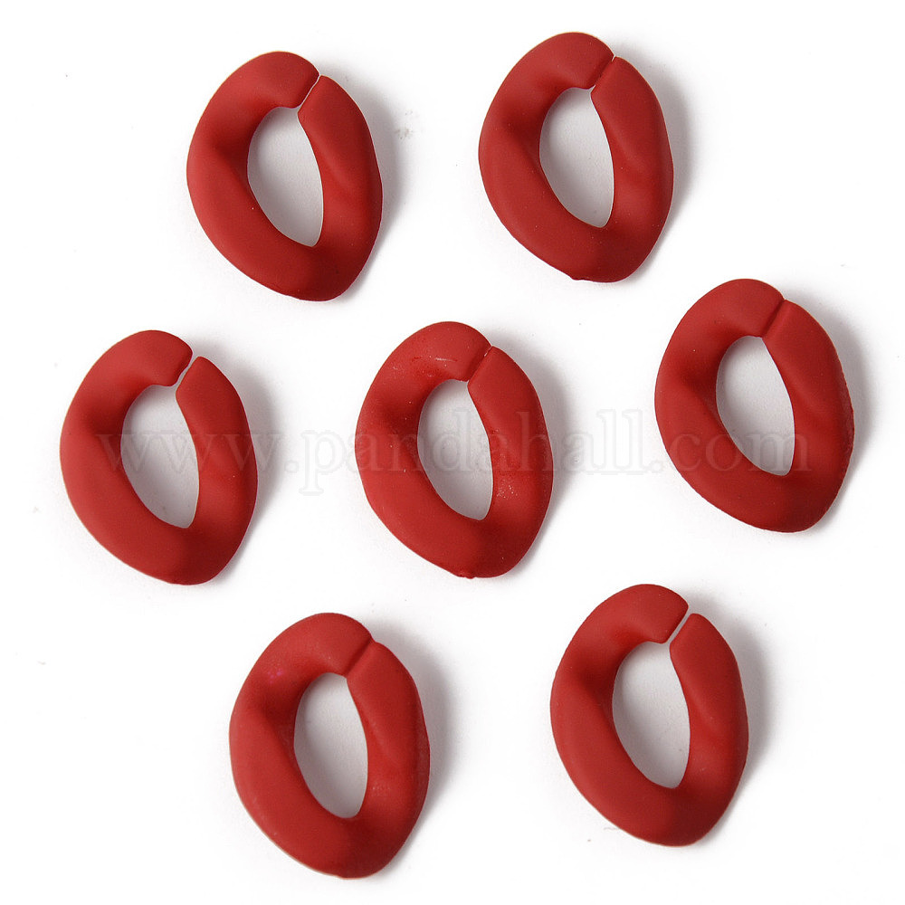 Wholesale Rubberized Style Acrylic Linking Rings - Pandahall.com