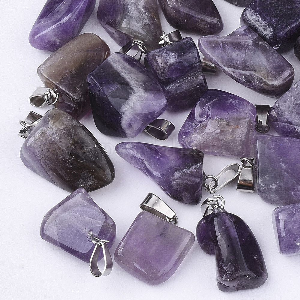 Wholesale Natural Amethyst Pendants - Pandahall.com