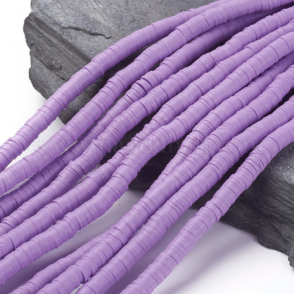 Wholesale Flat Round Handmade Polymer Clay Beads - Pandahall.com