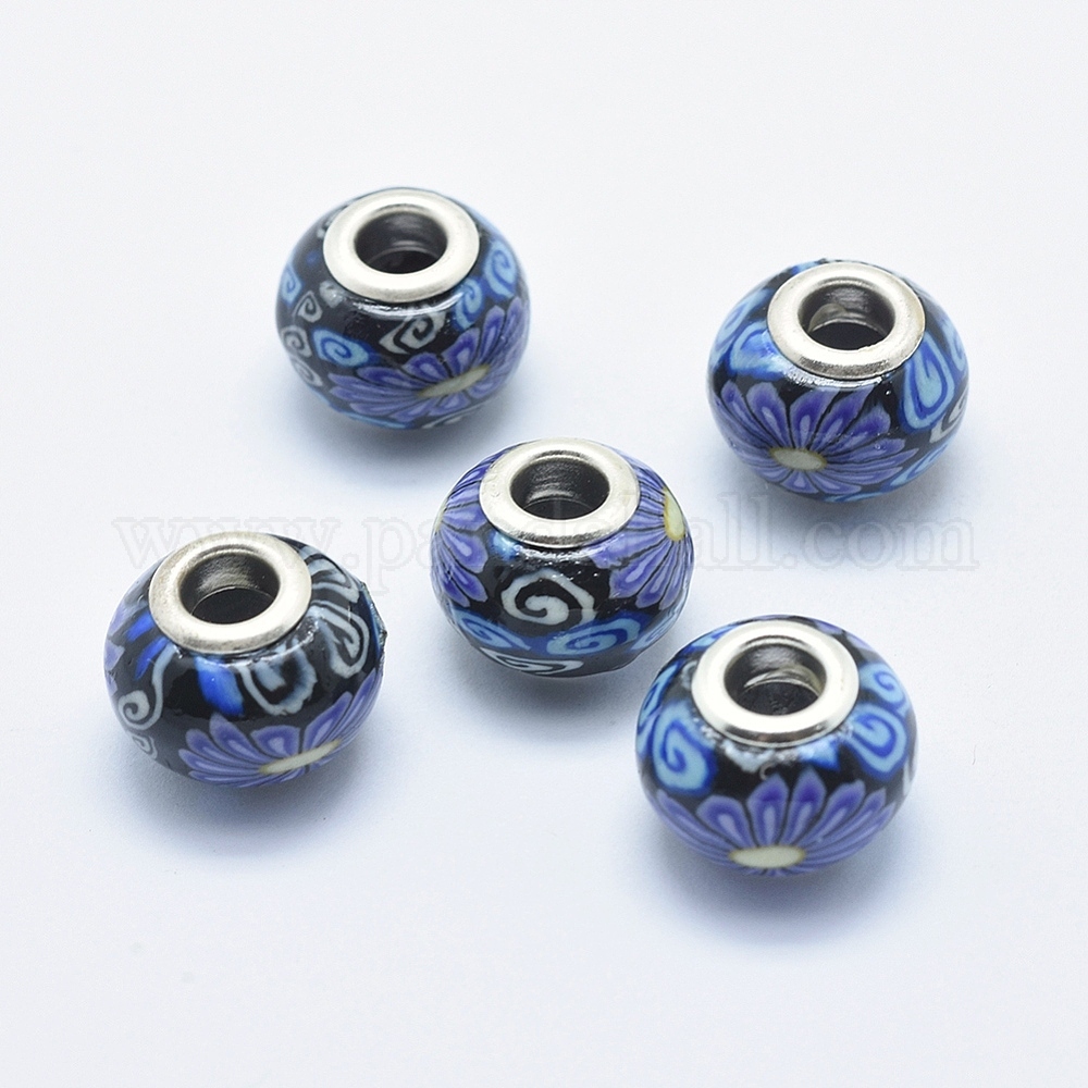 Wholesale Handmade Polymer Clay European Beads - Pandahall.com