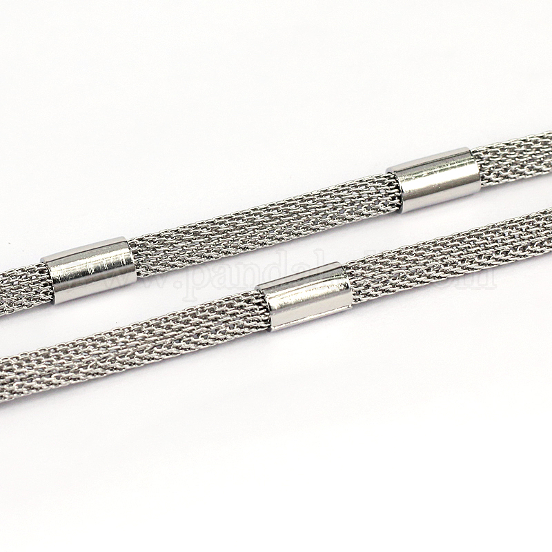 Wholesale Tarnish Resistant 304 Stainless Steel Mesh Chains - Pandahall.com