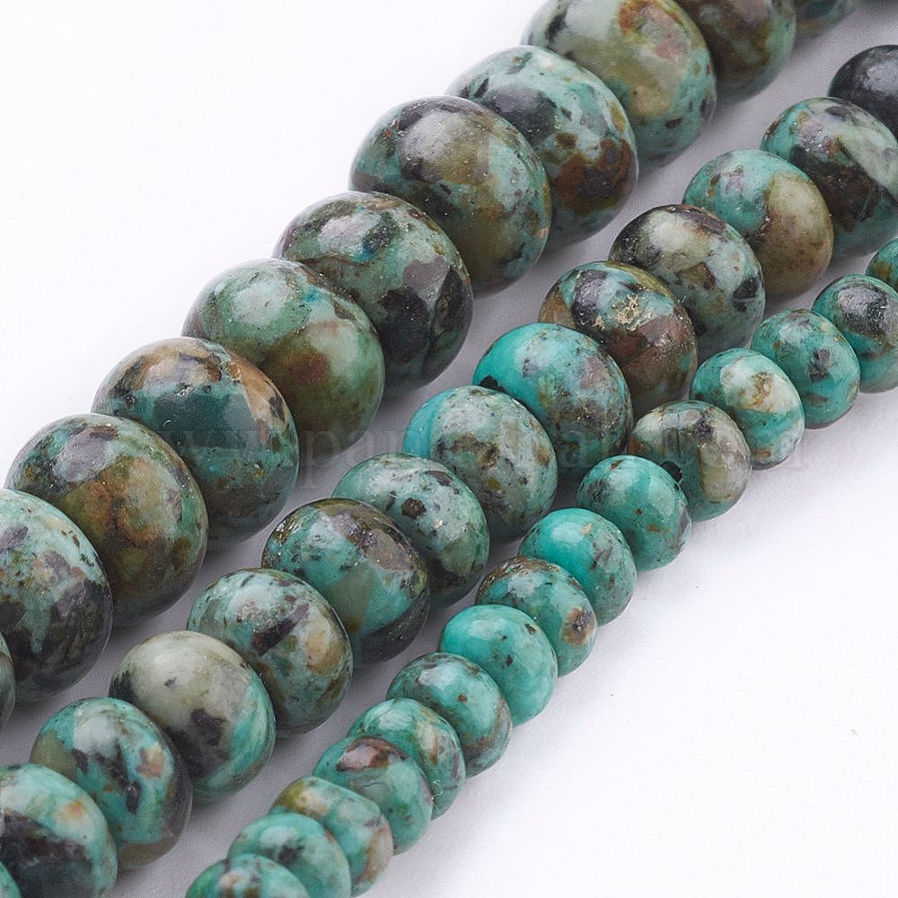Wholesale Natural African Turquoise(Jasper) Beads Strands - Pandahall.com