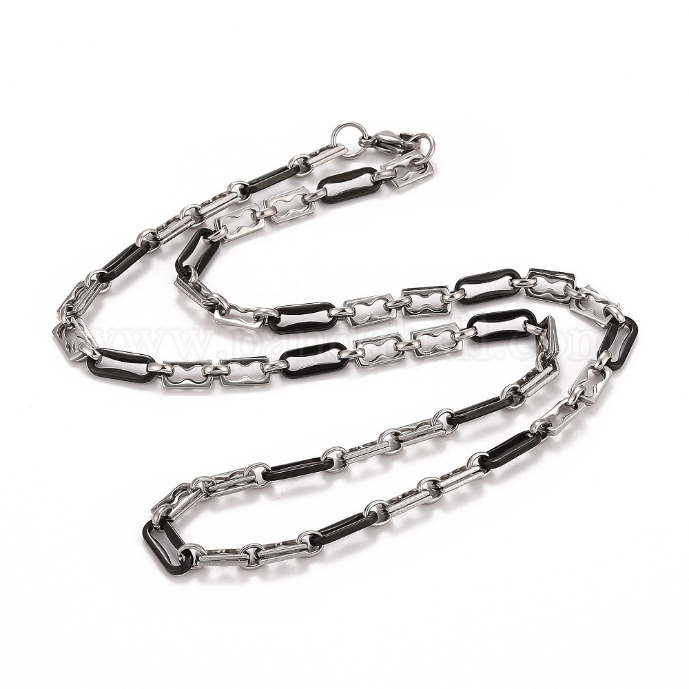 Wholesale 304 Stainless Steel Oval Link Chains Necklace - Pandahall.com