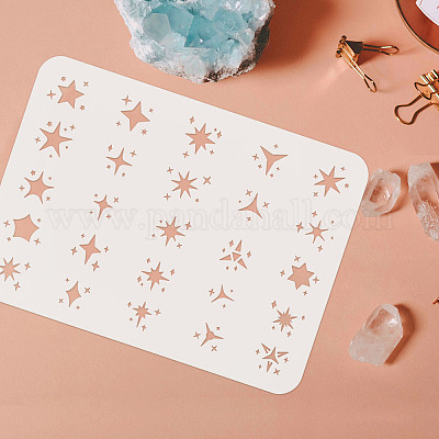 Wholesale FINGERINSPIRE Stars Stencil Template 29.7x21cm Twinkle Stars ...