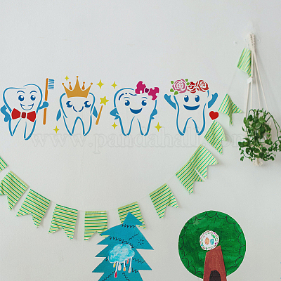 Wholesale FINGERINSPIRE 2 Pcs Tooth Stencil Template 8.3x11.7 inch ...