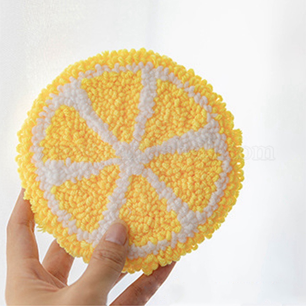 Wholesale DIY Cotton Cup Mat Punch Needle Kits - Pandahall.com