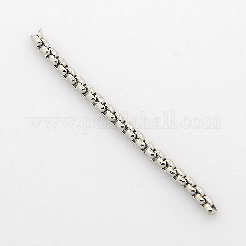 Wholesale Men's Jewelry Making 304 Stainless Steel Box Chains ...