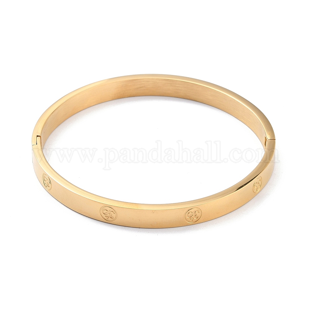 Wholesale Ion Plating(IP) 304 Stainless Steel Ohm/Aum Symbol Bangle ...
