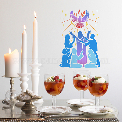 Wholesale FINGERINSPIRE Pentecost Holy Spirit Stencil 11.7x8.3 inch ...