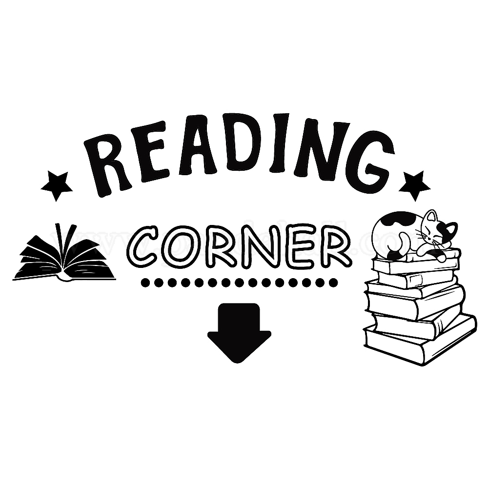 Shop SUPERDANT Reading Corner Wall Decals Library Reading Corner Decor ...
