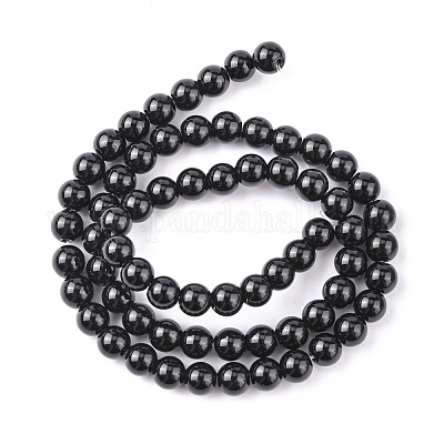 Wholesale Synthetic Black Stone Beads Strands - Pandahall.com