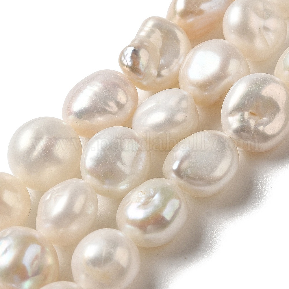 Hebras de perlas keshi de perlas barrocas naturales al por mayor para ...