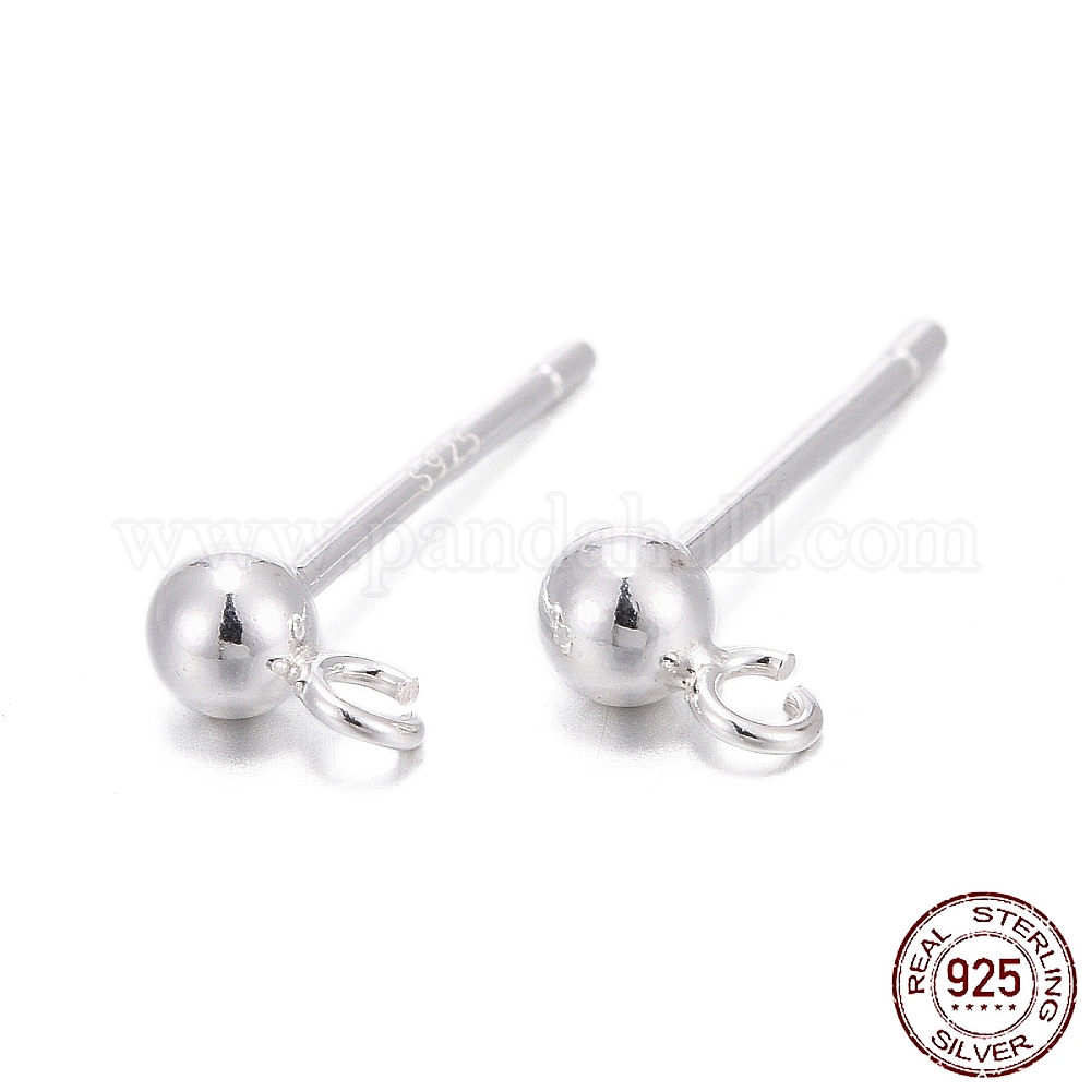 Wholesale 925 Sterling Silver Stud Earring Findings - Pandahall.com