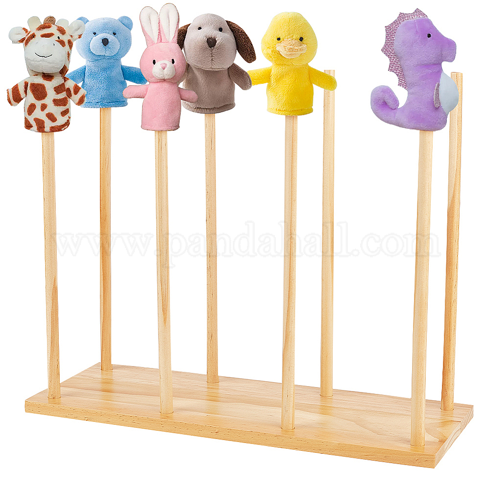 Wholesale FINGERINSPIRE Wooden Puppet Stands (Holds up to 8 Puppets ...