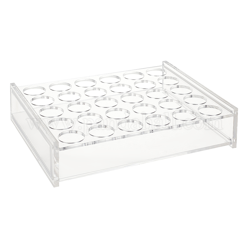 Wholesale OLYCRAFT Clear Acrylic Test Tube Rack 30Sockets Test Tube ...