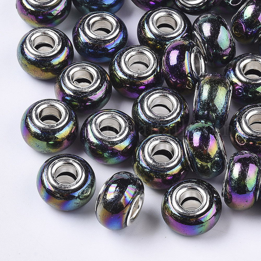 Wholesale Opaque Resin European Beads - Pandahall.com