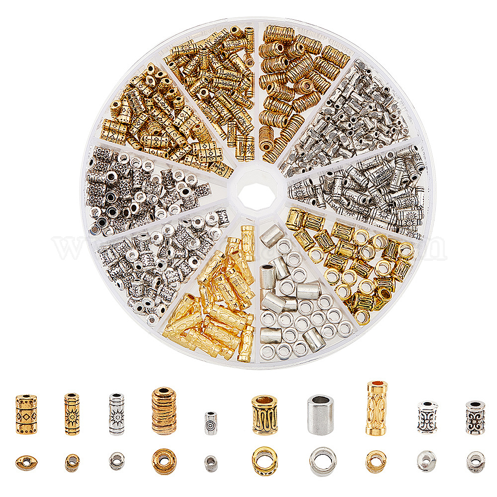 Wholesale NBEADS 490 Pcs Tibetan Style Alloy Spacer Beads - Pandahall.com