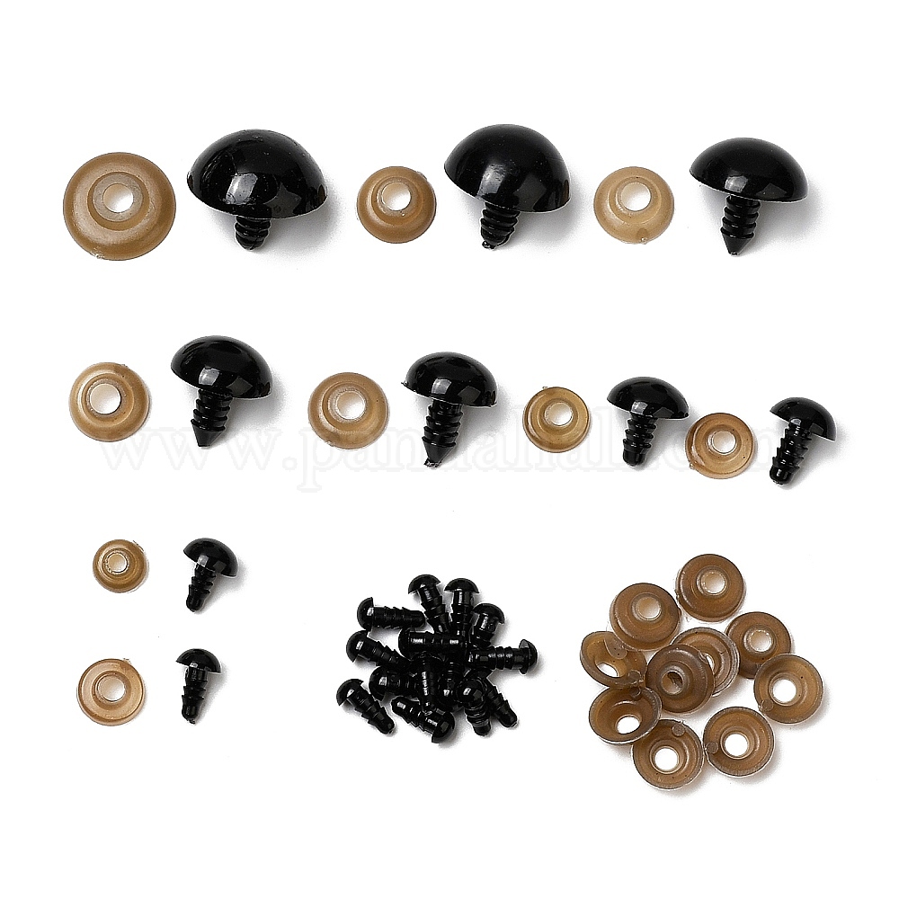 Wholesale 88 Pairs Craft Plastic Doll Eyes Stuffed Toy Eyes - Pandahall.com