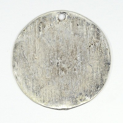 Wholesale Antique Silver Alloy Flat Round Pendants - Pandahall.com