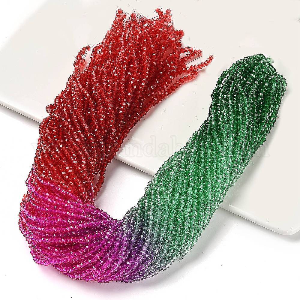 Wholesale Transparent Painted Glass Beads Strands - Pandahall.com