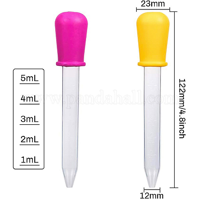 Wholesale BENECREEAT 20PCS 5ml Silicone and Plastic Pipettes Rainbow ...