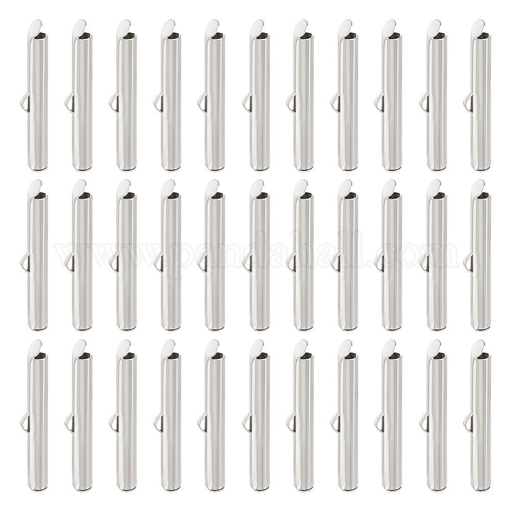 Wholesale Unicraftale 304 Stainless Steel Slide On End Clasp Tubes ...