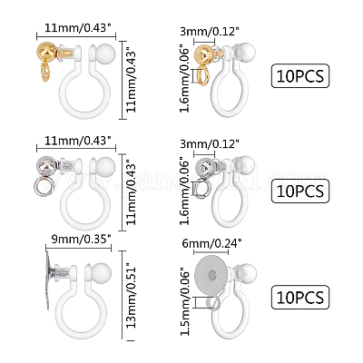 Wholesale Unicraftale 304 Stainless Steel Clip-on Earring Component ...