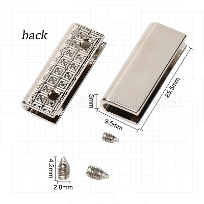 Wholesale GORGECRAFT 6 Sets Belt Tip with Screw Belt Buckle End Tip 1 ...