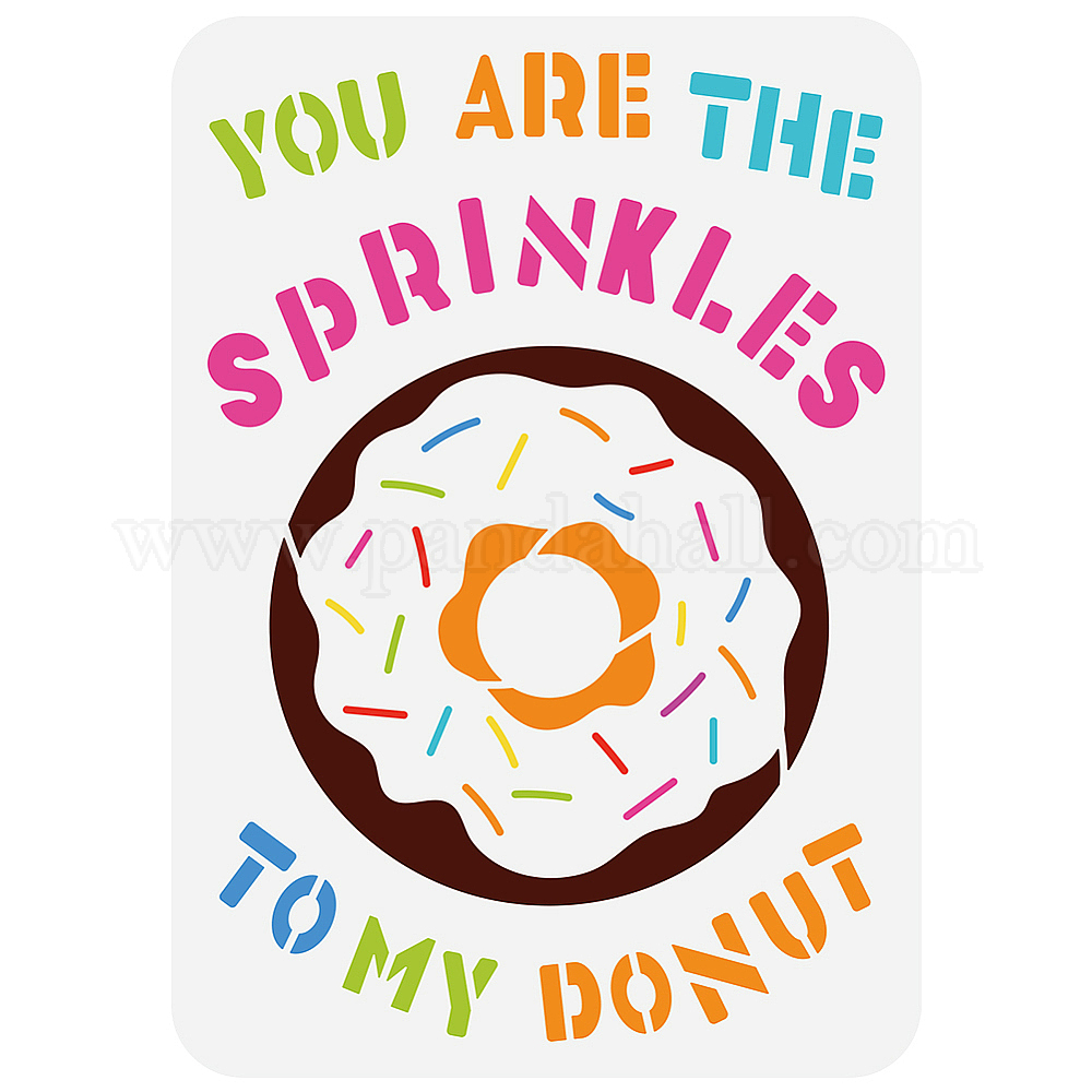 Wholesale FINGERINSPIRE Donut Stencil 8.3x11.7inch Donut Pattern ...