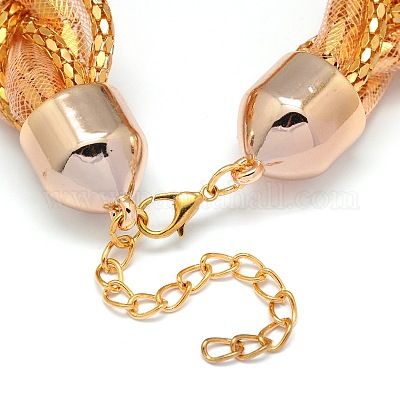 Wholesale Braided Iron Net Mesh Chain Necklaces - Pandahall.com