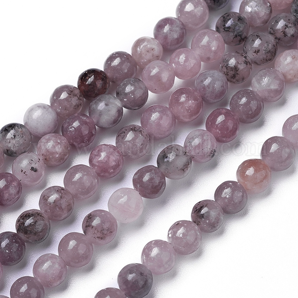 Wholesale Natural Lepidolite/Purple Mica Beads Strands - Pandahall.com