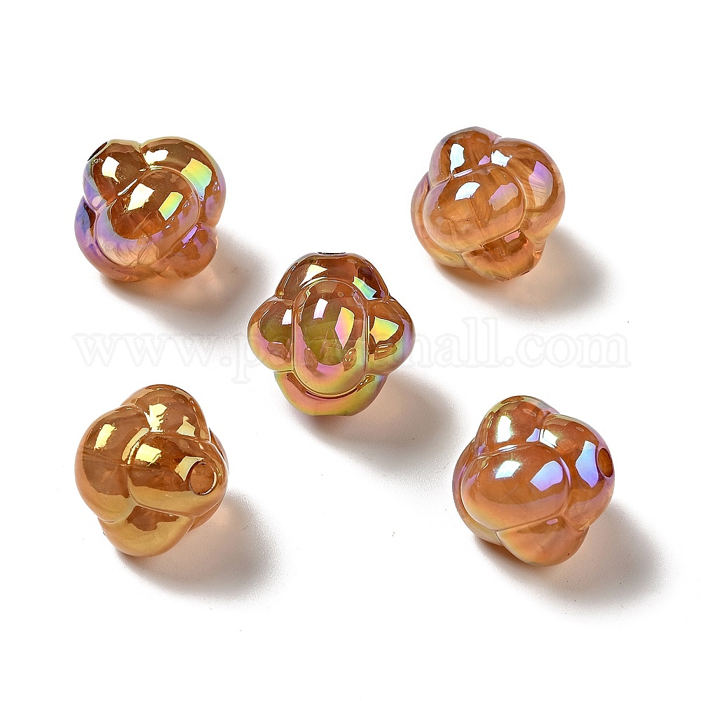 Wholesale UV Plating Rainbow Iridescent Acrylic Beads - Pandahall.com