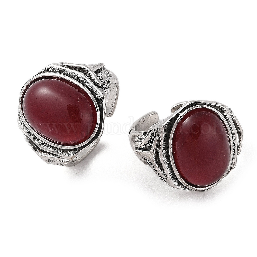 Wholesale Oval Resin Finger Ring - Pandahall.com